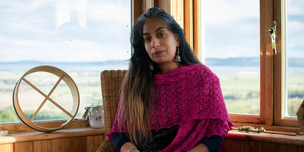 Ажурная шаль спицами Ishbel